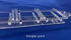 High Precision Acid -resistant Transparent Quartz Boat Wafer Holder Semiconductor Quartz Boats