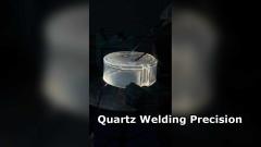 Fused quartz glass tube welding