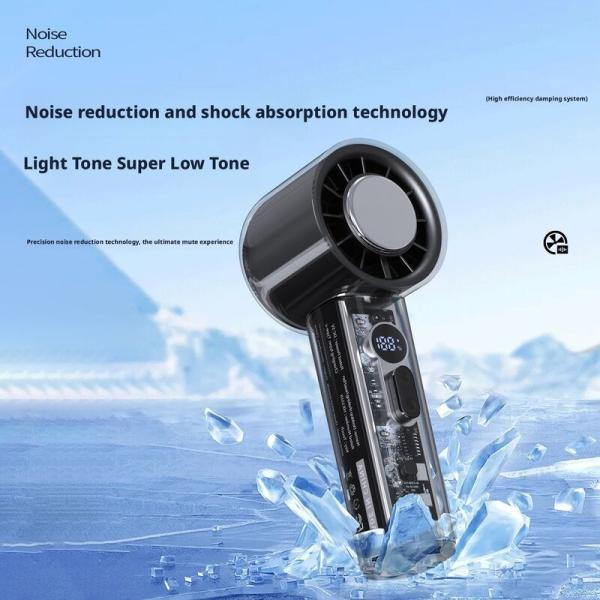 Quality Digital Display Mini Usb Cooling Fan Lightweight Rechargeable Handheld Fan for sale