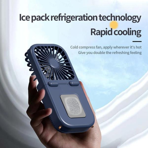 Quality 2000mAh Battery Handheld Fan Foldable USB Fan Humidify Function Mini Portable for sale