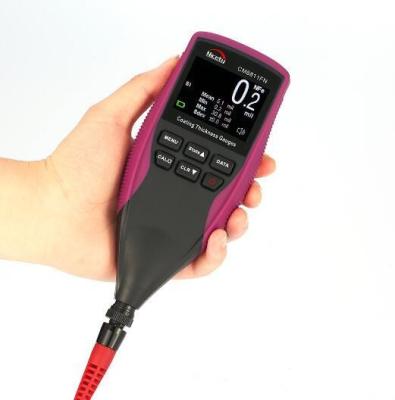 China High Accuracy Car Paint Coating Thickness Tester Measuring Range 0-1250um for sale