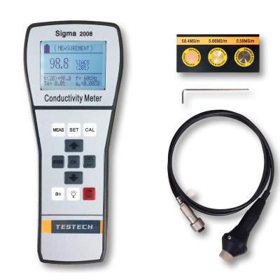 China 0.01% IACS Eddy Current Conductivity Meter 60KHz For Metal Purity Material Sorting for sale