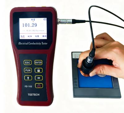 China FD-102 60KHz Eddy Current Conductivity Meter High Resolution 0.1% IACS for sale