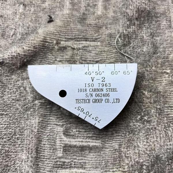 Quality V2 Ultrasonic Calibration Block Carbon Steel NDT UT Test Block For Flaw Detector for sale