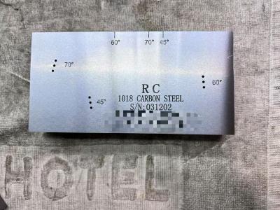 China AWS RC Resolution Calibration Block For Ultrasonic NDT Weld Inspection ISO 2400 CE for sale