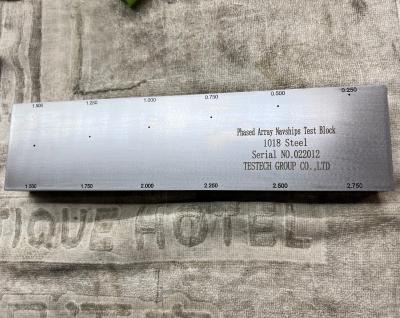 China Navships Phased Array Test Block High Quality Steel UT Calibration Block Metric Inch Optional for sale