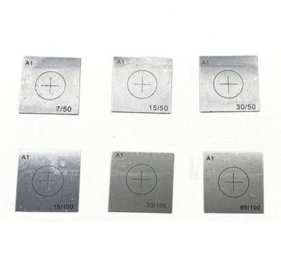 China Magnetic Particle Inspection Sensitivity Test Piece A1/C/D/M1/A2/C2 for sale