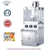 China Geometrical Shape Rotary Tablet Press Machine 50KN Button Control for sale