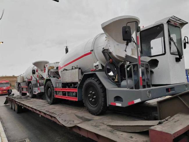 Wl4bj Explosion Proof Underground Coal Mine Equipment Battery Driven Concrete Mixing Truck
