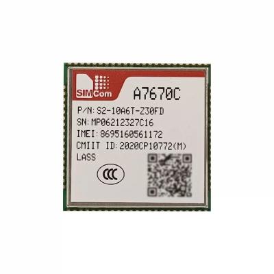 Cina SIM A7670C Modulo 4G LTE CAT1 SMT Modulo LTE-FDD/LTE-TDD/GSM/GPRS/EDGE in vendita