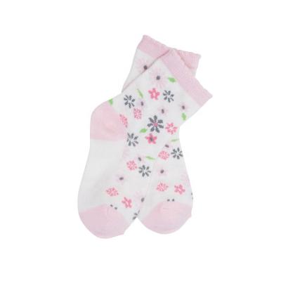 Anti Slip Girls Floral Socks Knitted Cotton Socks for School and Everyday Wear