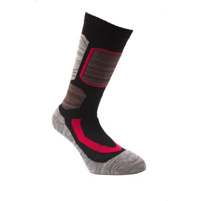 China Seasonal Winter Print Pattern Knitted Socks for Cushioned Skiing Sports Crew for sale