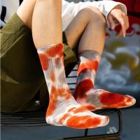 China Regular Style Tie Dye Cotton Athletic Compression Socks for Active Lifestyle for sale