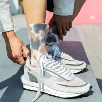 China Regular Style Tie Dye Cotton Athletic Compression Socks for Active Lifestyle for sale