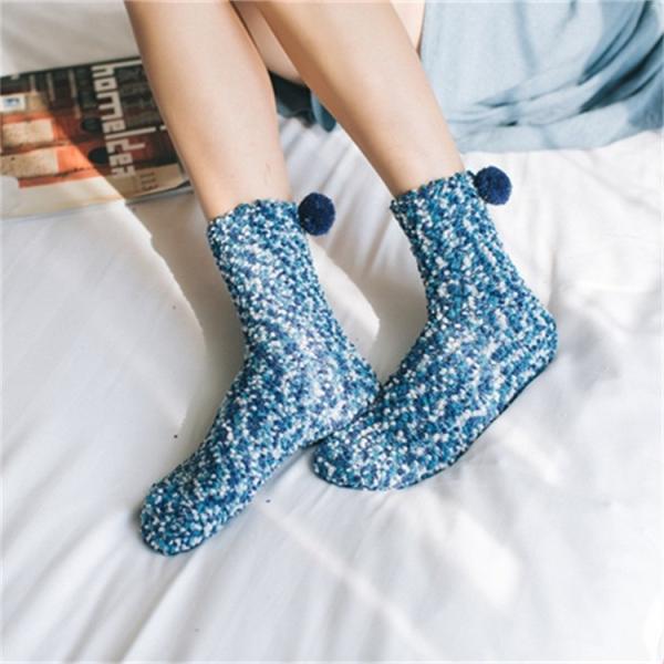 Quality Thick and Warm Ladies Plush Balls Thermal Socks Lovely Coral Fleece Winter Home for sale