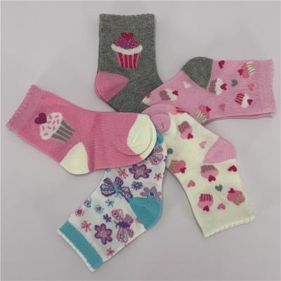Cina Modello di cartone animato Bambino Bambina Bambina Calzini di cotone organico rosa Per bambini 12-24 mesi in vendita
