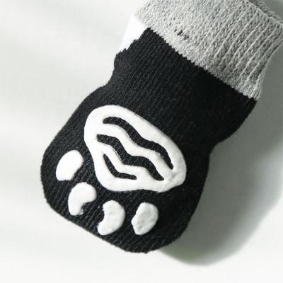 Cina 4PCS Calzature calde per cuccioli di cane Calzature per animali da compagnia morbide e traspiranti Magliette per cani piccoli Stile di squadra alta in vendita