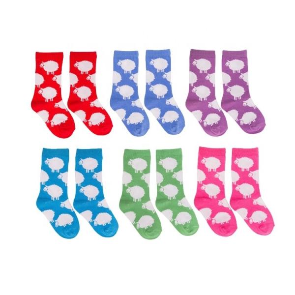 Quality Red 70%Cotton 28%Polyester 2%Spandex Comfortable Girl Kids Warm Anti Slip Infant for sale