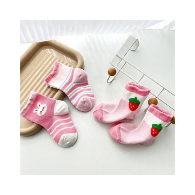 Cina Calzini per bambini e bambini piccoli Respiranti Antislip Primavera Cute Stampa Calzini di cotone Custom in vendita