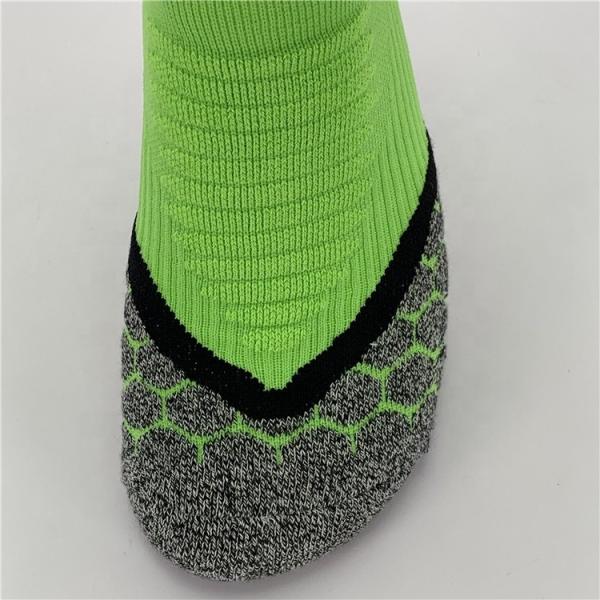 Quality Green High Ankle Socks Custom Made for Quick Dry Soft Cotton and Anti Slip for sale