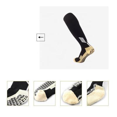 China Custom Kid Anti Slip Sock Football Sport Performance Grip Socks Logo positie Manschet Te koop