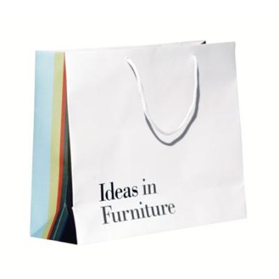 Cina Il bordo di Eco Kraft/C1S FBB/regalo bianchi amichevoli della carta patinata insacca con le maniglie in vendita