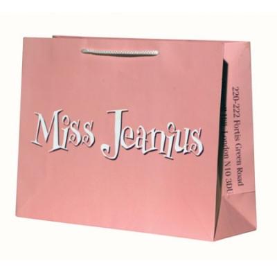 Cina Regalo rosa di Smartwise che imballa la carta patinata di C2S, bordo di C1S FBB, borse del regalo della carta kraft Con le maniglie della corda dei pp in vendita