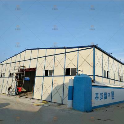 China Modern Fireproof Ready Made Prefab House Kits K Type Prefab Modern Steel Structure Workshop Warehouse for sale