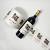 Cina Manufacturer Luxury Embossed Red Sticker Metal Logo Beer Drink Water Self Wine Bottle Adhesive Label in vendita
