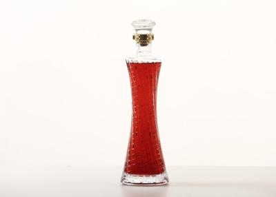 Cina 750ml 700ml 500ml Custom Empty Glass Bottle with Stopper Screw Cap Cork for Gin Vodka Whisky Tequila Liquor Alcohol in vendita
