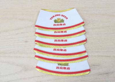 Cina custom vodka wine bottle front and back label matte texture paper gold foil bottle sticker label printing in vendita