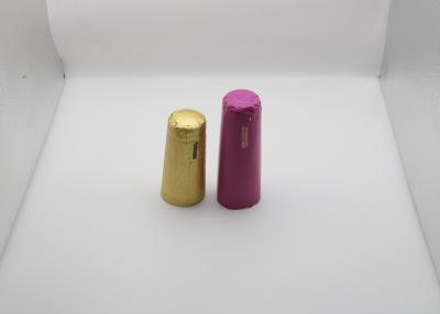 Cina Customize PVC Heat Shrink Caps Seal For Champagne Wine Liquor Bottle Cap Shrink Wrap With Tear stripe in vendita