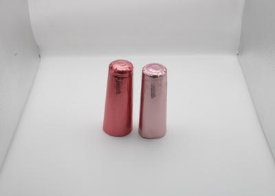 Cina Customize PVC Heat Shrink Caps Seal For Champagne Wine Liquor Bottle Cap Shrink Wrap With Tear stripe in vendita