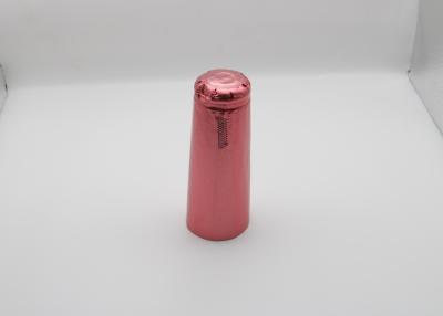Cina Customize PVC Heat Shrink Caps Seal For Champagne Wine Liquor Bottle Cap Shrink Wrap With Tear stripe in vendita