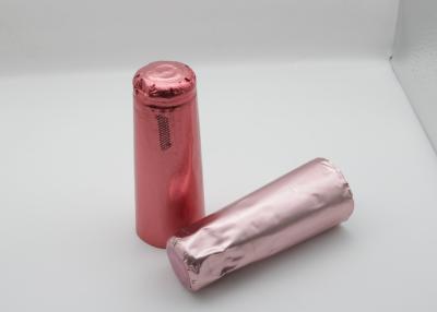 Cina Customize PVC Heat Shrink Caps Seal For Champagne Wine Liquor Bottle Cap Shrink Wrap With Tear stripe in vendita