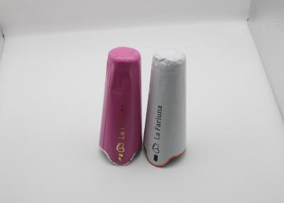 中国 Customize PVC Heat Shrink Caps Seal For Champagne Wine Liquor Bottle Cap Shrink Wrap With Tear stripe 販売のため