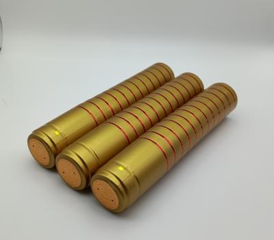 China LOW MOQ gin rum tequila vodka wine bottle metal PVC Aluminum Foil heat shrink Capsule with tear tab à venda