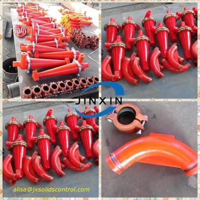 China 4 inch desilter hydrocyclones for sale