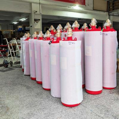 Agente pulito FM200 Sistema di estinzione del fuoco a cilindro Riempimento di gas Hfc-227ea