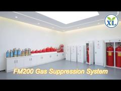 FM200 Sistema de supressão de gases Solução de protecção contra incêndios para salas de instalações comerciais