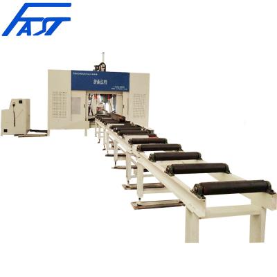 China High Speed CNC Beam Drilling Machine 3D Beam Drilling Line For Beams Channel Drilling Machine For Steel Structure for sale
