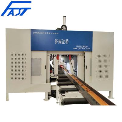 China High Speed CNC Beam Drilling Machine 3D Beam Drilling Line For Beams Channel Drilling Machine For Steel Structure for sale
