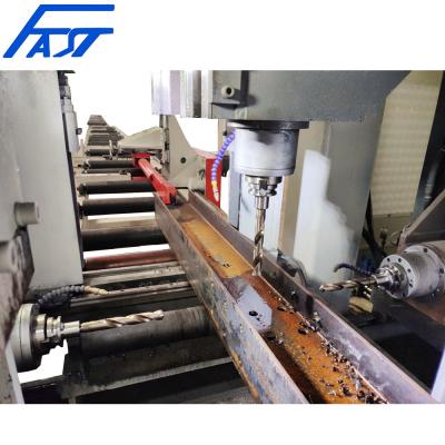 China H-Beam Drilling & Sawing Production Line 10 Axis CNC 3D drilling machine + 1Axis CNC sawing machine for sale