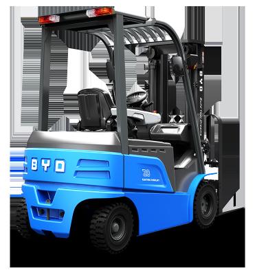 Cina Prodotto in Cina, il carrello elevatore elettrico puro a quattro pivot di BYD pesa da 2,0 a 2,5 tonnellate per Single Drive in vendita