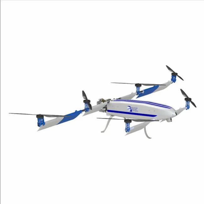 Industrial UAV Drone Aircraft Two Stroke Gasoline Engine Balanced By Battery Power