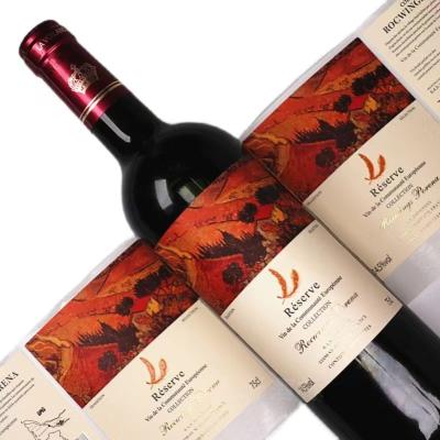 Cina Le etichette degli autoadesivi di Matt Lamination Vinyl Wine Bottle impermeabilizzano la stampa privata in vendita