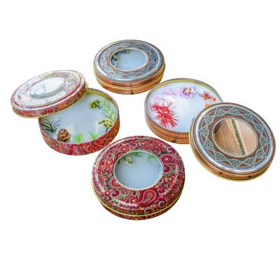 China El azafrán de Tin Boxes For Candle Candy del metal de los envases sospechó los cosméticos con la tapa en venta