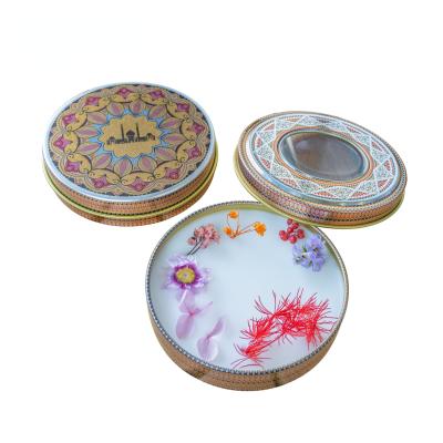 China El azafrán de Tin Boxes For Candle Candy del metal de los envases sospechó los cosméticos con la tapa en venta