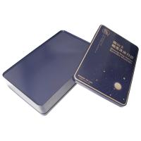 China Wallet Metal Tin Boxes Container Square Biscuit Case Luxury Moon Cake Rectangular for sale