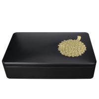 China Storage Small Flat Metal Tin Boxes Round Metal Moon Nuts Cookie Cake for sale
